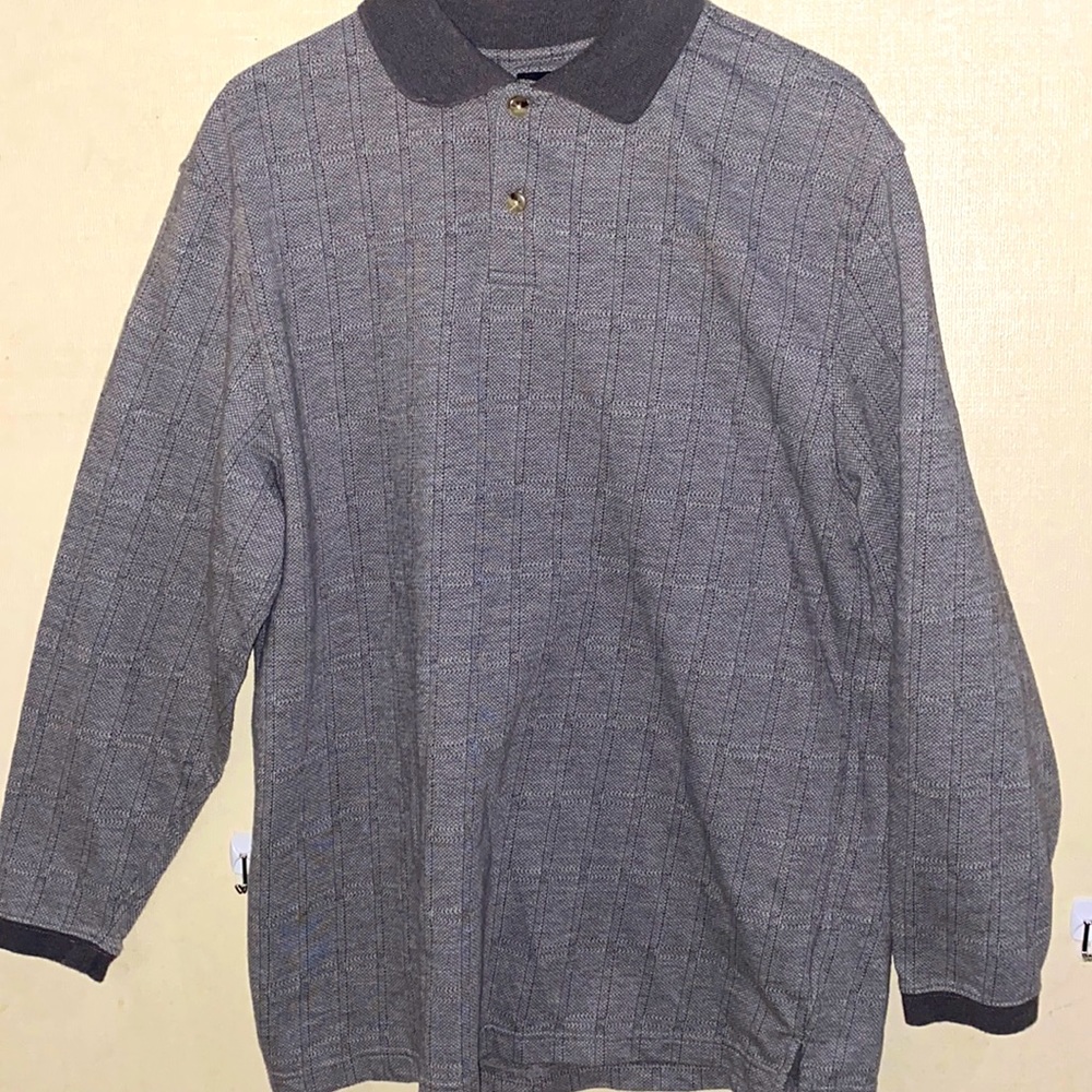 Men’s Large Vintage George Collared Long Sleeve Shirt - Gem
